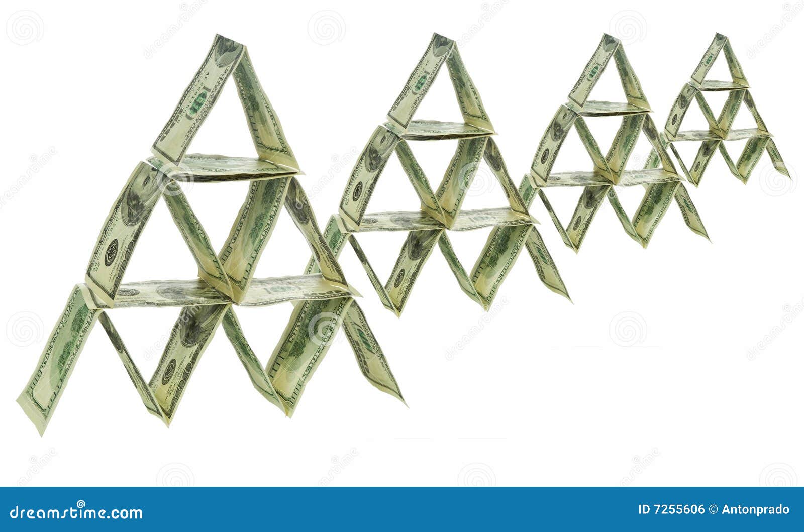 Dollar pyramid stock photo. Image of ideas, fragility - 7255606