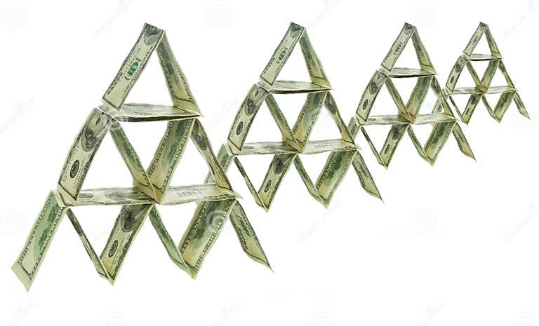 Dollar pyramid stock photo. Image of ideas, fragility - 7255606