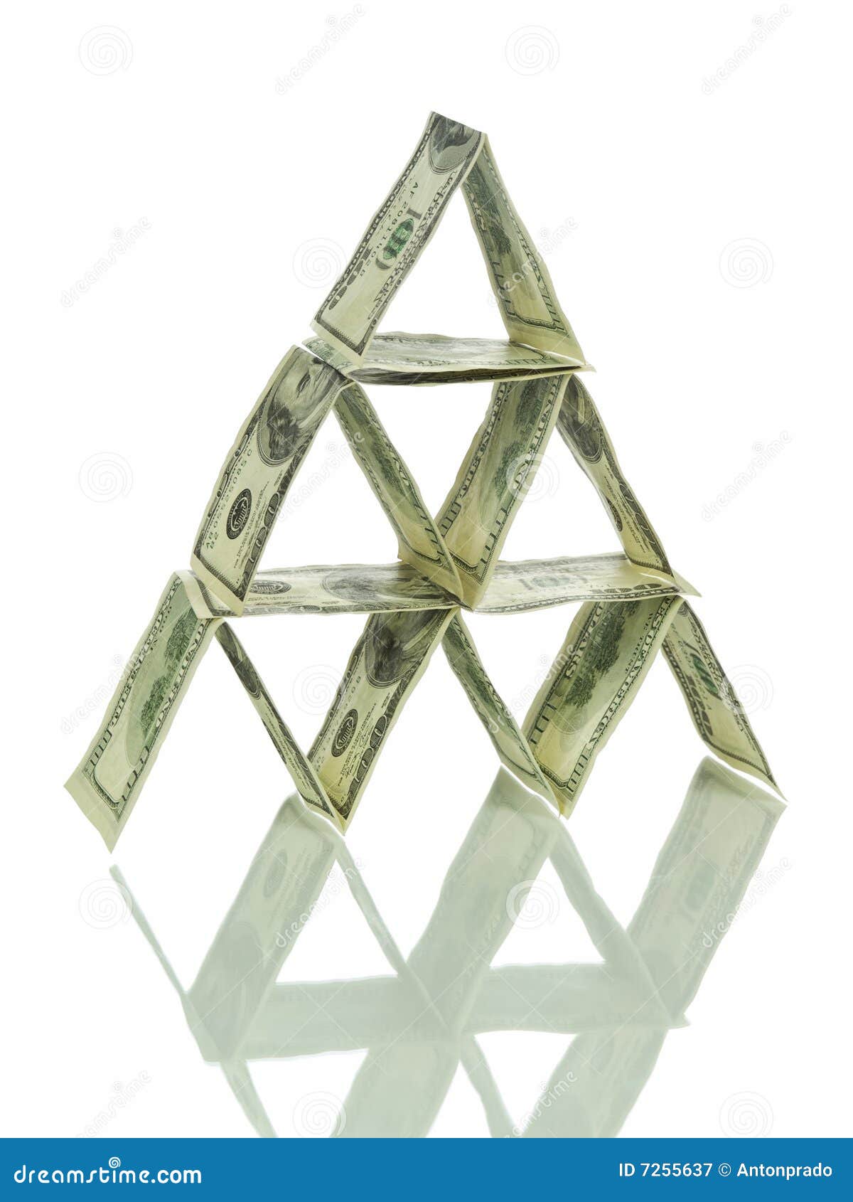 Dollar Pyramid Royalty-Free Stock Photography | CartoonDealer.com #7255637