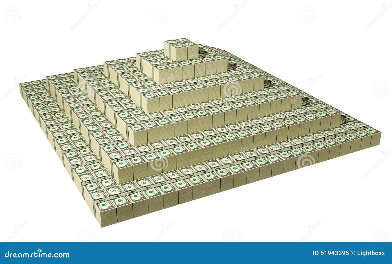 Dollar Pyramid Stock Image | CartoonDealer.com #9665335