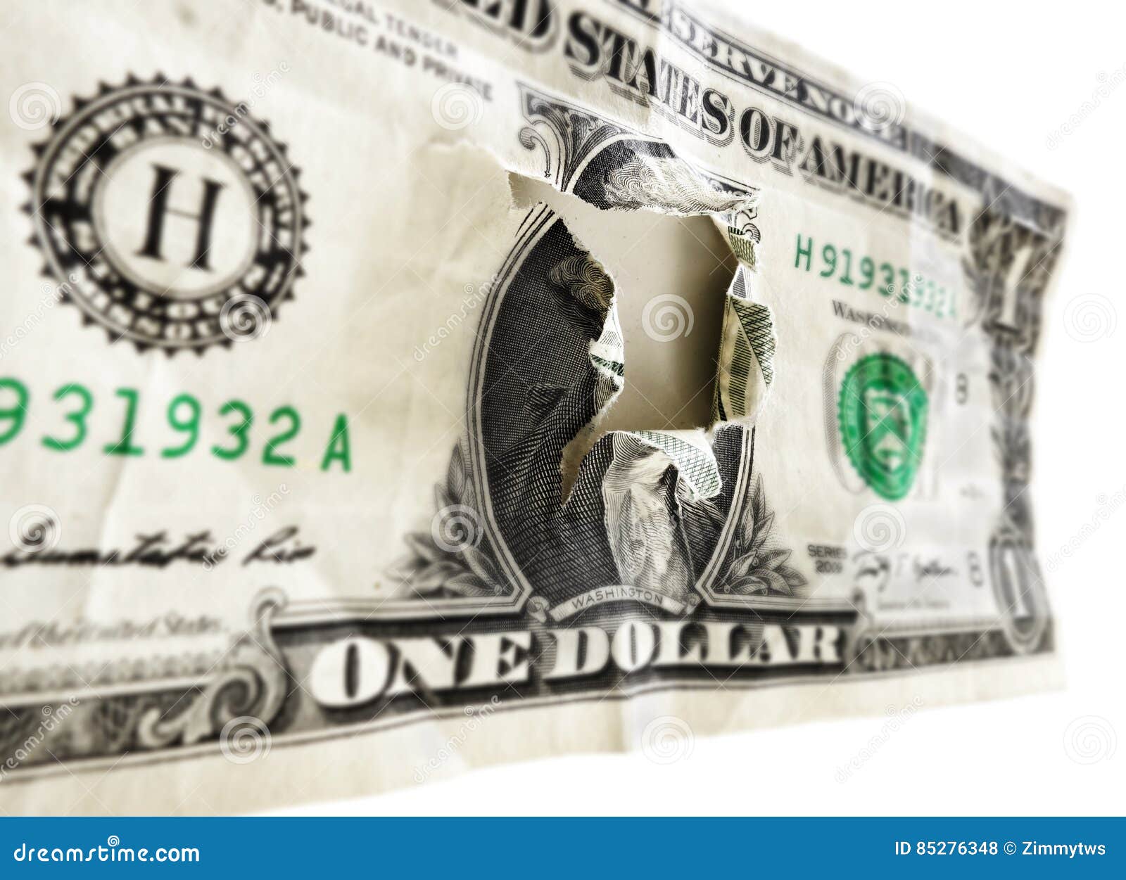 Dollar rip stock photo. Image of cash, tear, torn, money - 85276348
