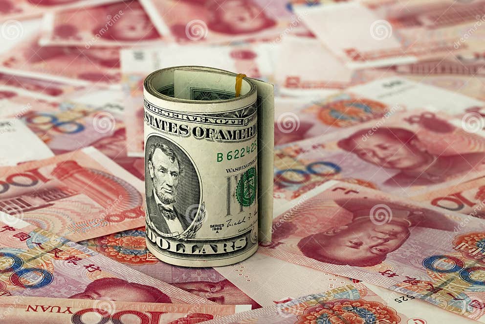 Dollar and RMB stock photo. Image of abraham, paper, currencies - 36332806
