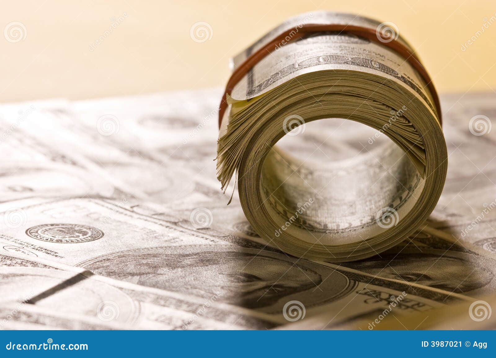 Dollar roll stock image. Image of cash, metaphor, bank - 3987021
