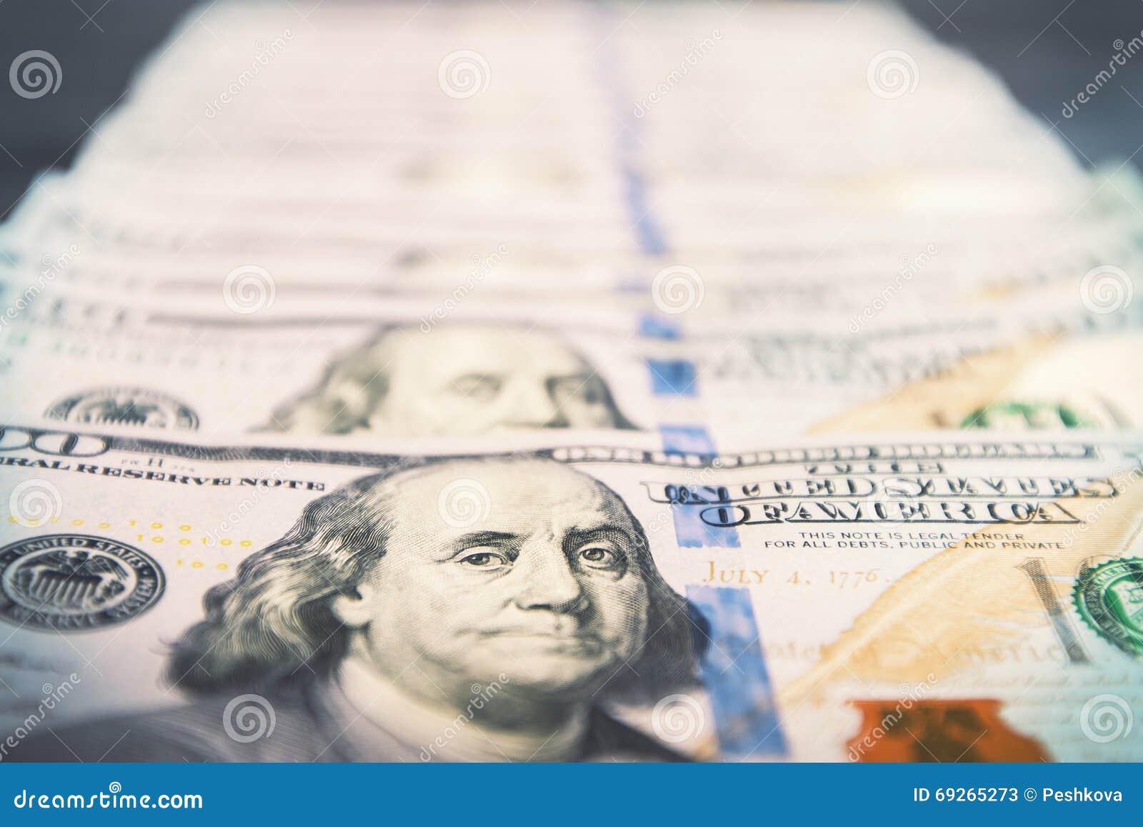 Dollar row closeup stock image. Image of profit, financial - 69265273