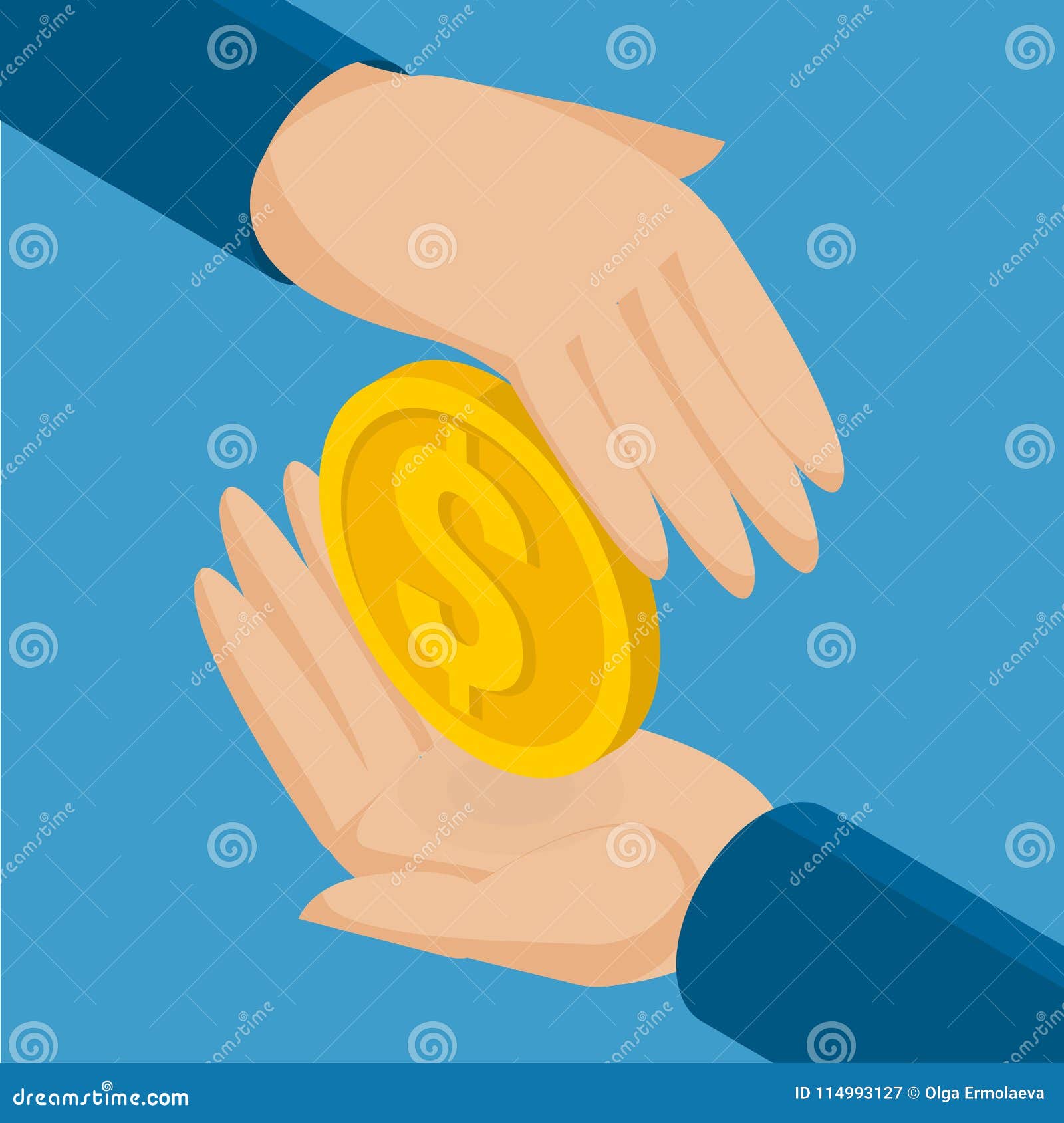 Dollar savings concept stock vector. Illustration of design - 114993127