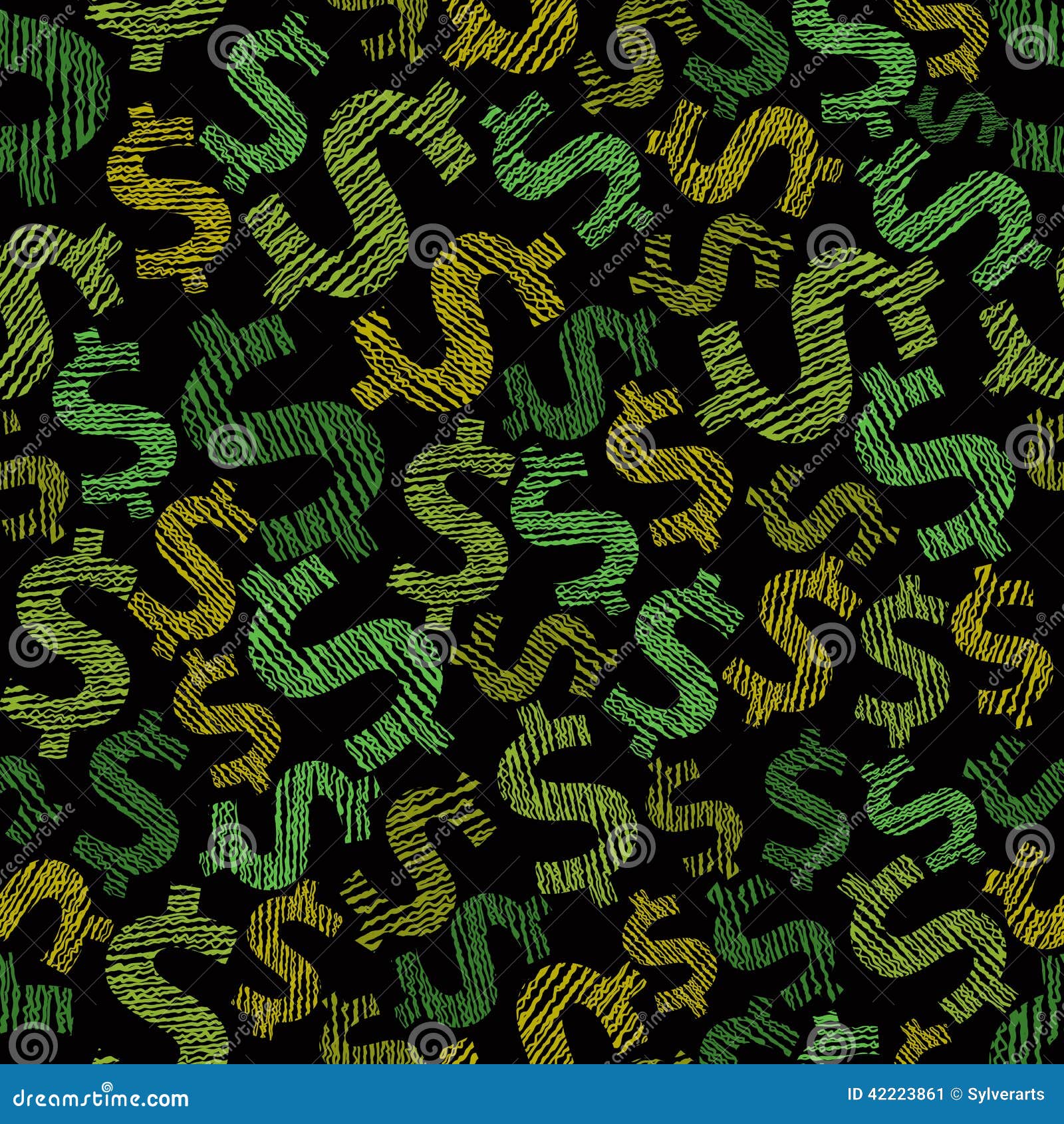Dollar Seamless Background, Economy and Money Theme Vector Seamless ...