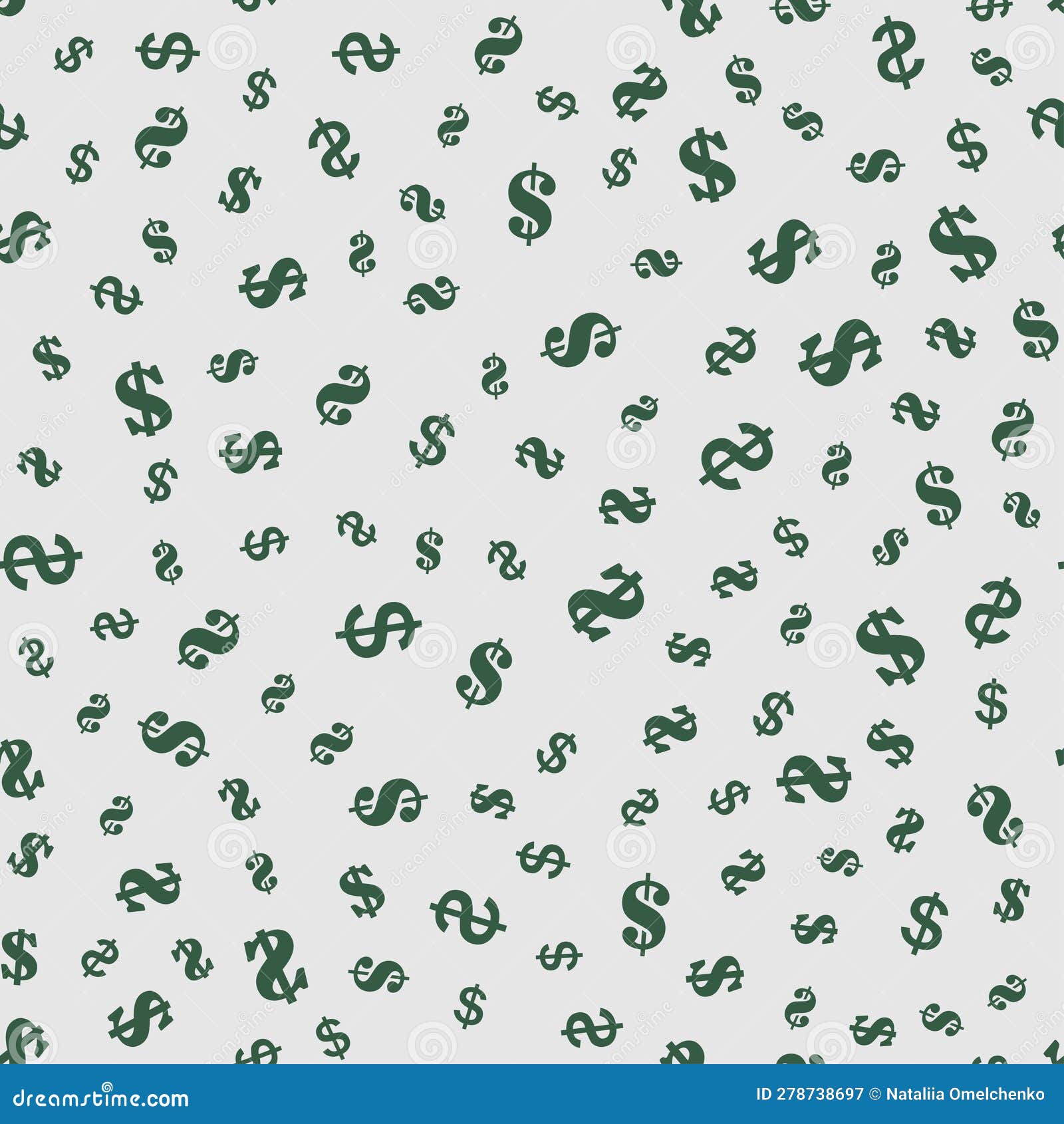 Dollar Seamless Pattern Background. Vector Illustration Stock Vector ...