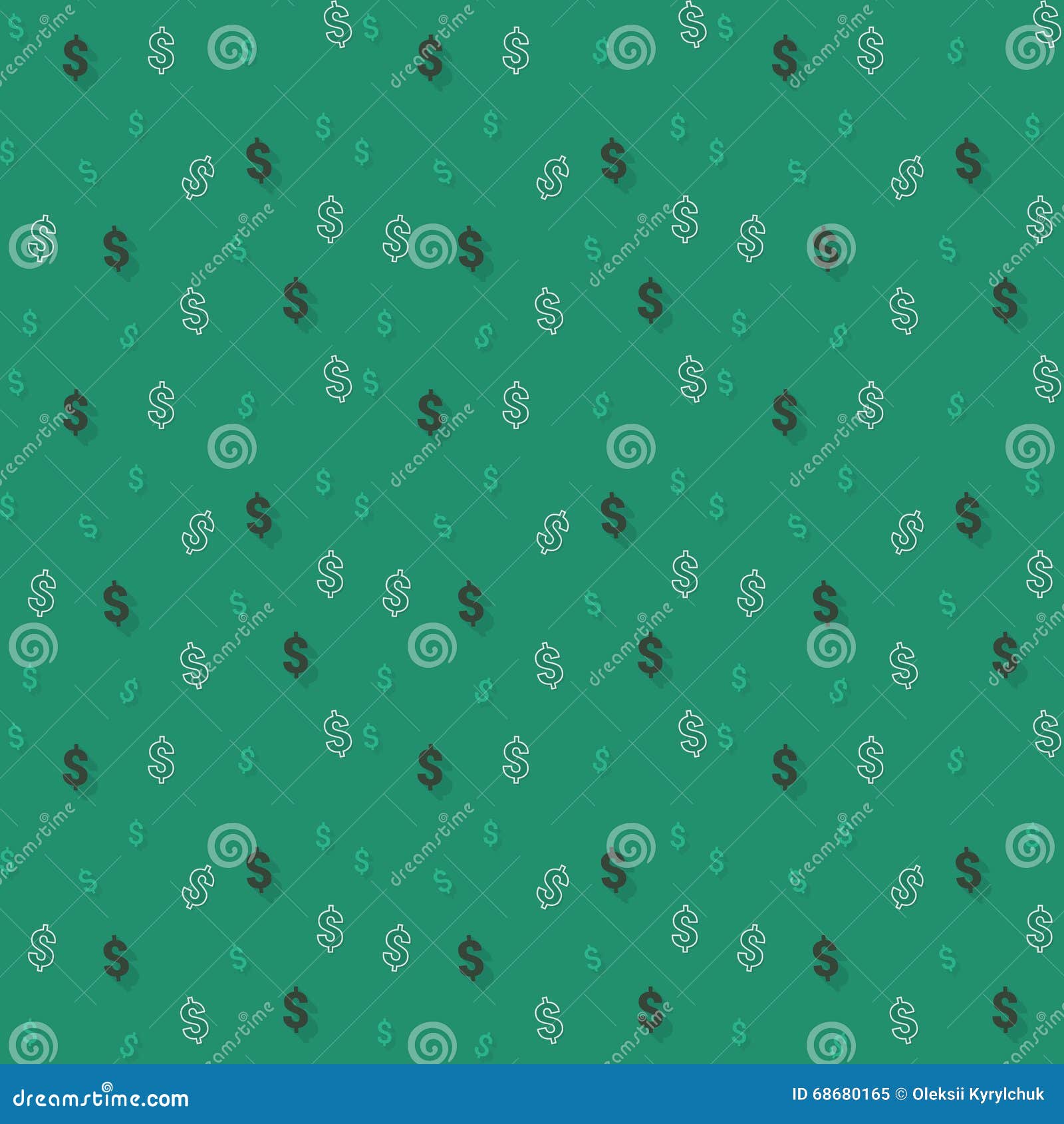 Dollar Seamless Pattern. Vector Stock Vector - Illustration of banknote ...