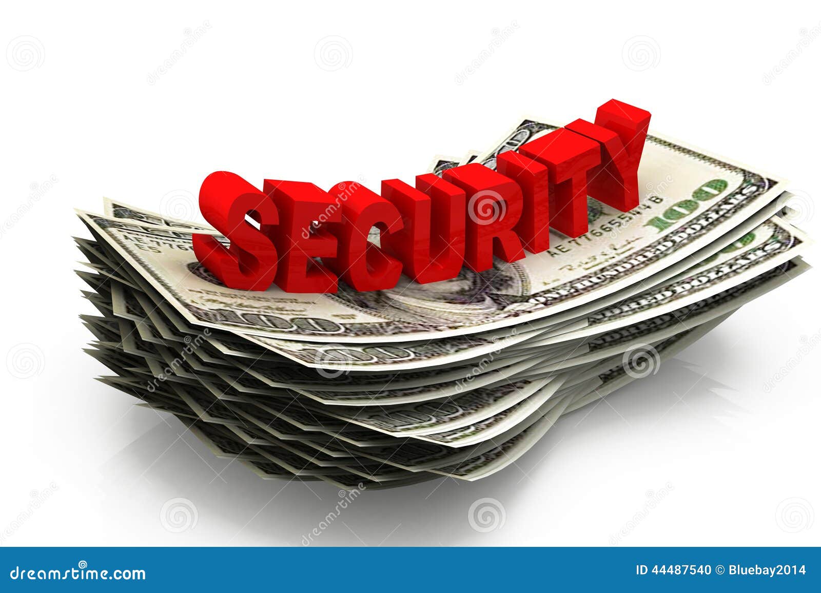 Dollar and security stock illustration. Illustration of mortgage - 44487540
