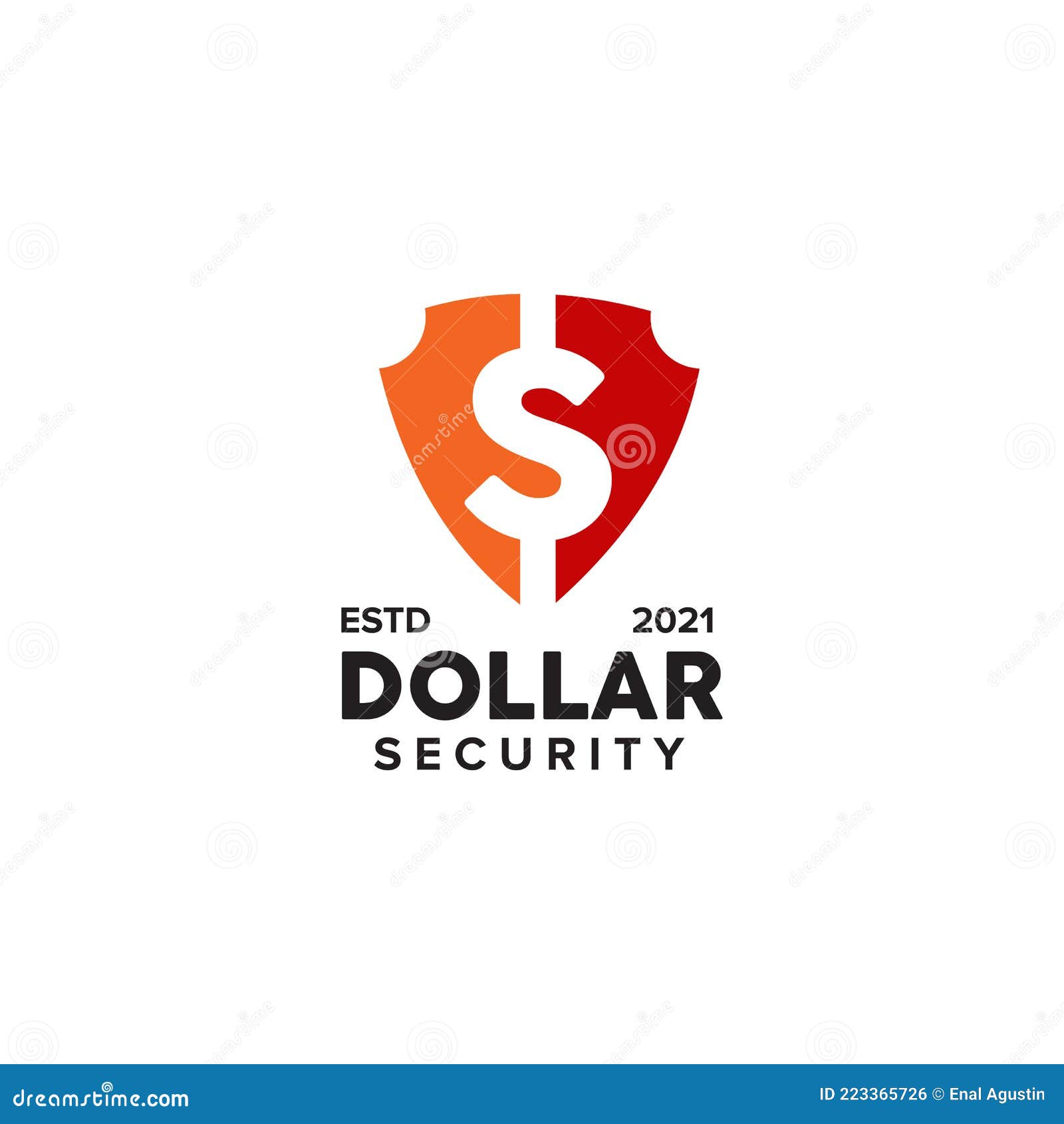 Dollar Security Logo Design Template Stock Vector - Illustration of ...