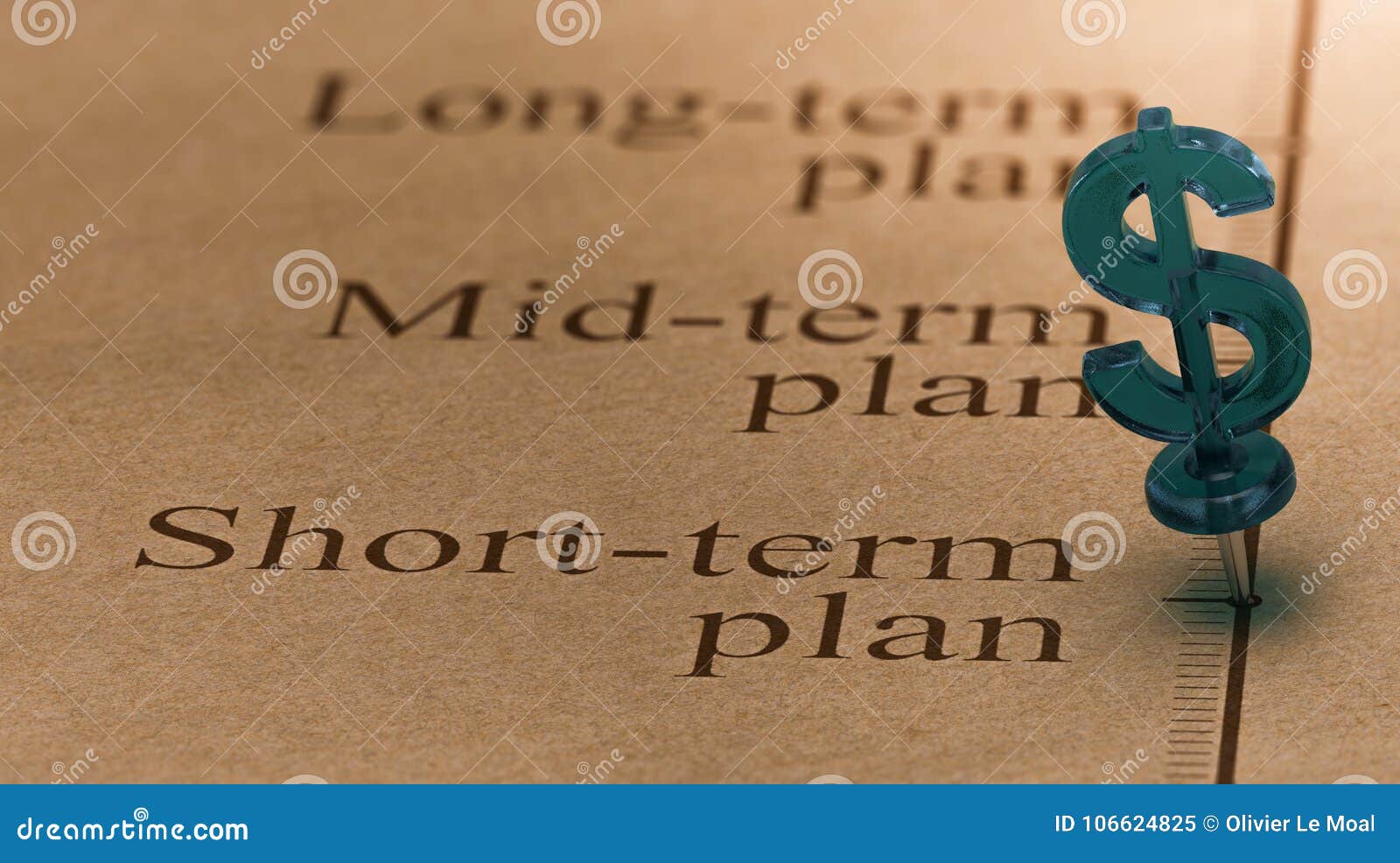 Short Term And Long Term In Balance - Pictured As Balanced Balls On ...