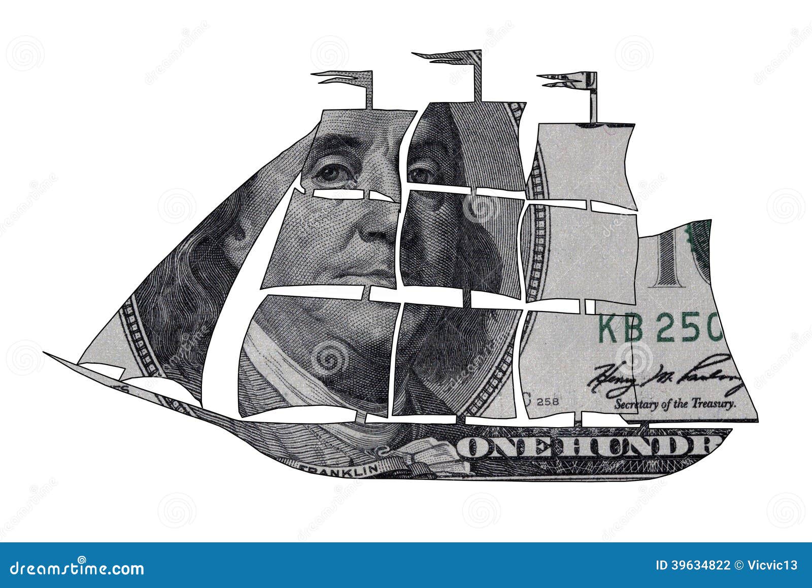 Dollar ship stock photo. Image of dollar, metaphor, dependability ...
