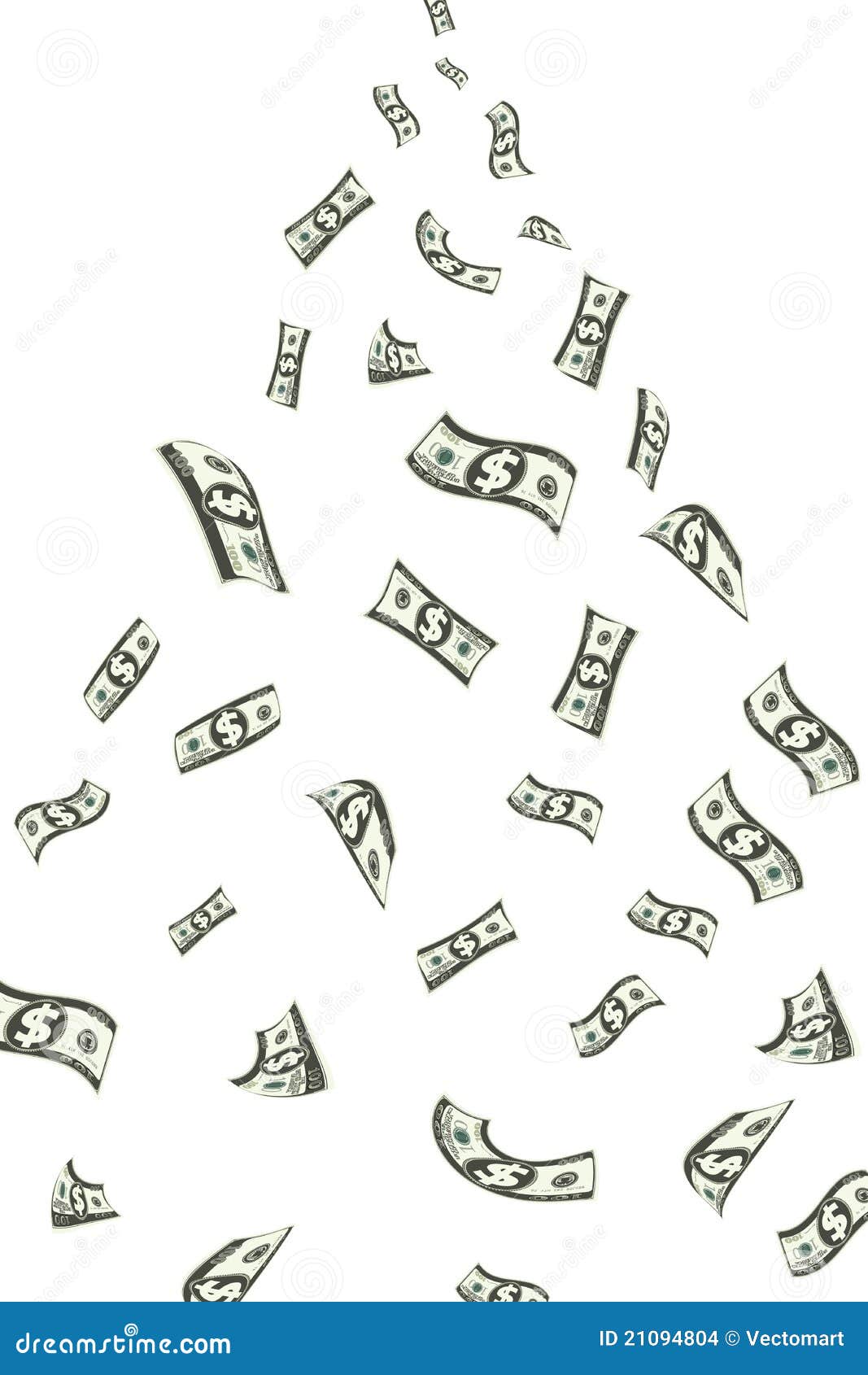 Dollar Showering stock vector. Illustration of rate, prosperity - 21094804