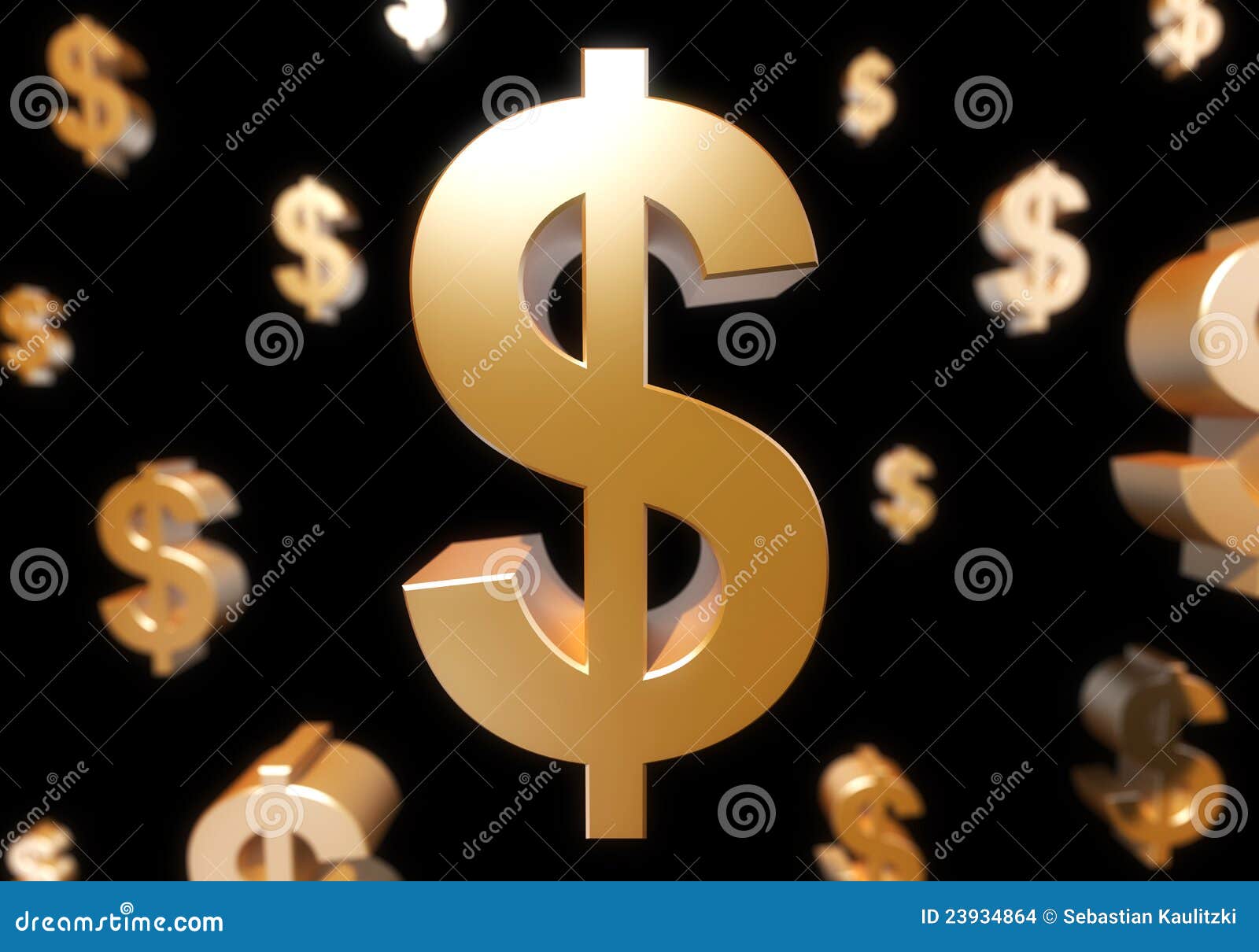 Dollar sign stock illustration. Illustration of dollar - 23934864