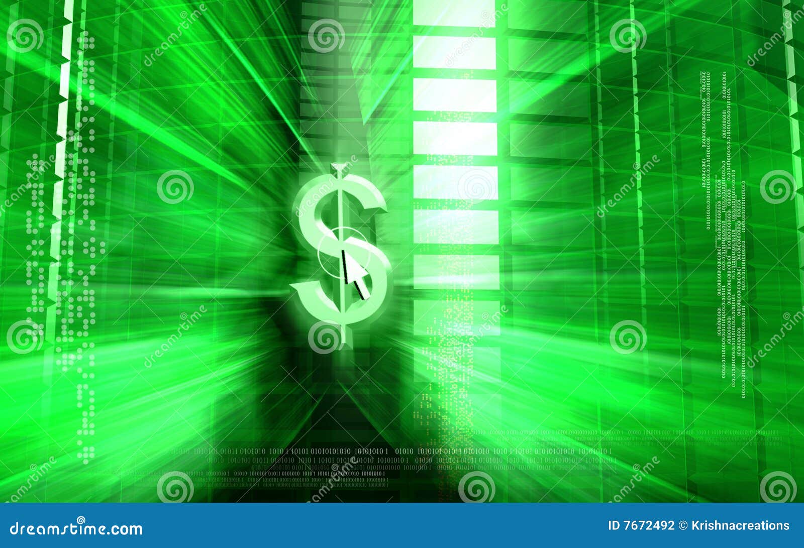 Dollar sign stock illustration. Illustration of colour - 7672492