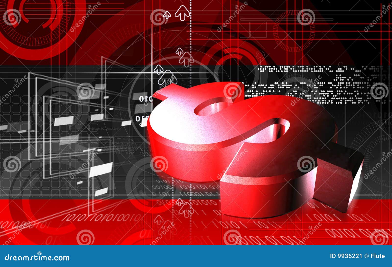 Dollar sign stock illustration. Illustration of three - 9936221