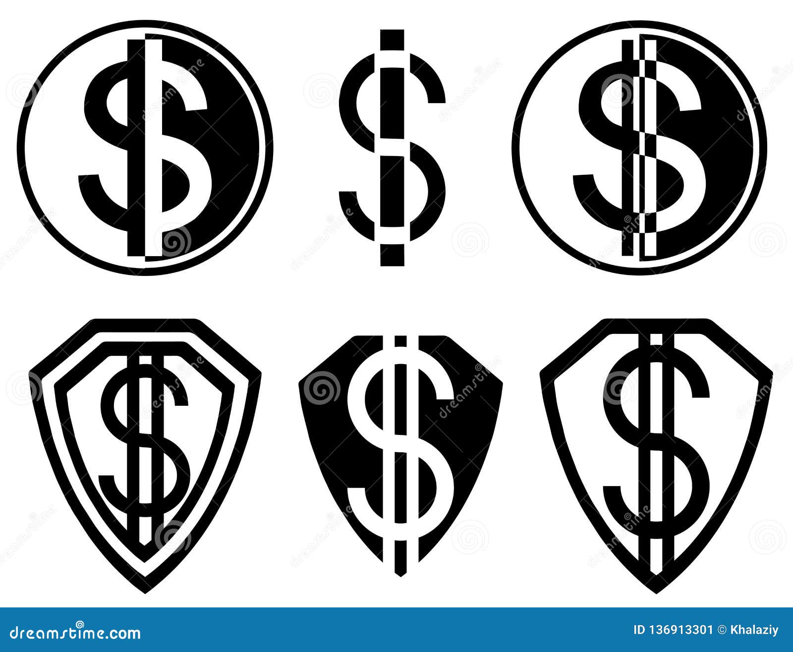 Vector dollar sign stock vector. Illustration of banking - 136913301