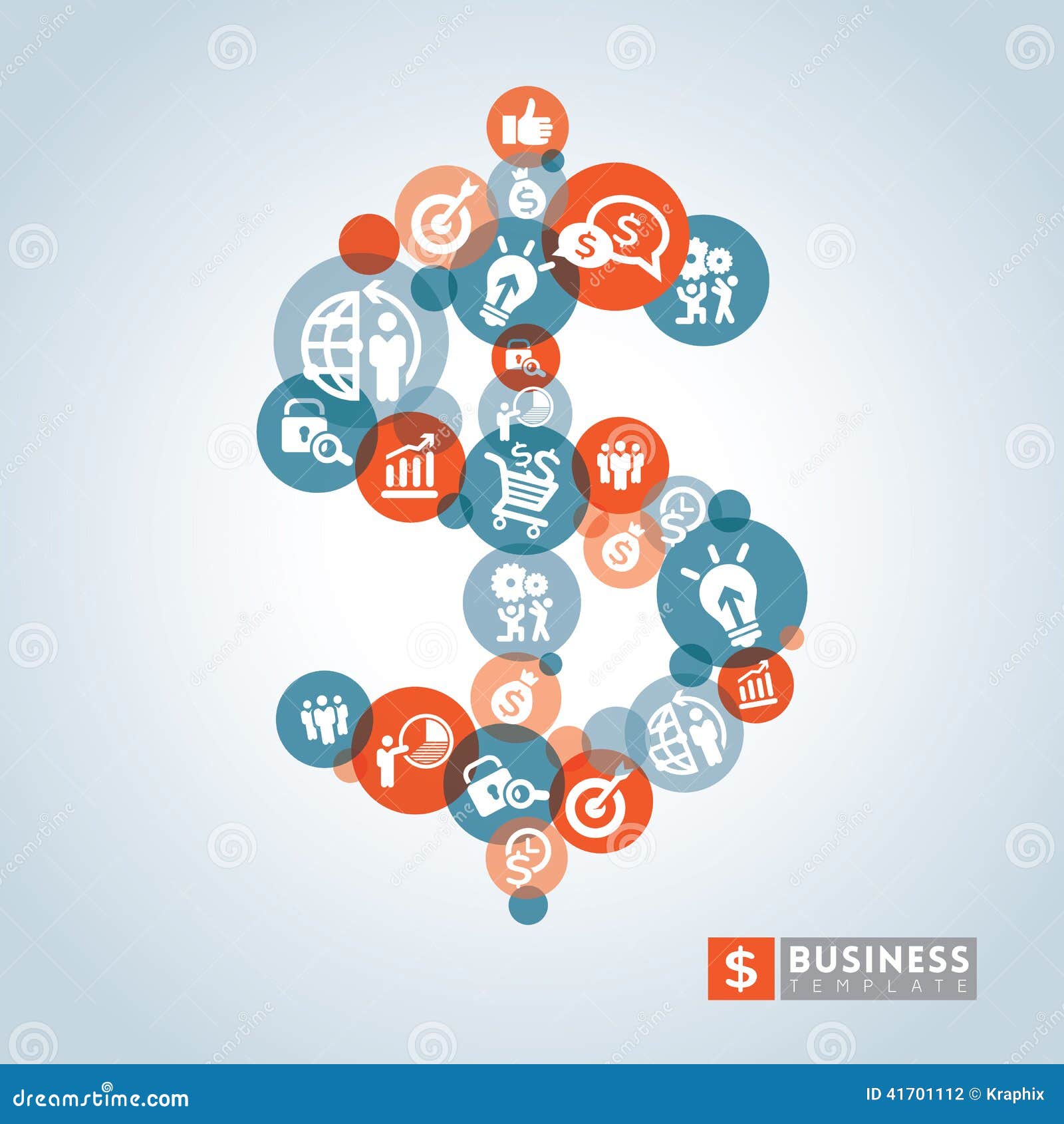 Dollar Sign Business Icon Layout Stock Vector - Illustration of design ...