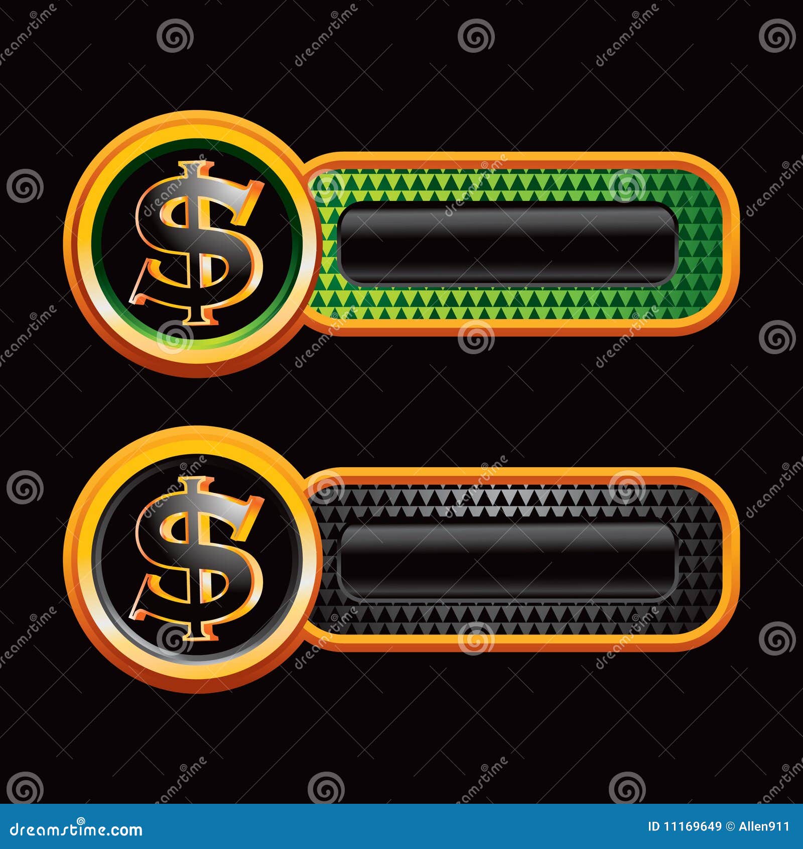 Dollar Sign on Checkered Tabs Stock Vector - Illustration of concept ...