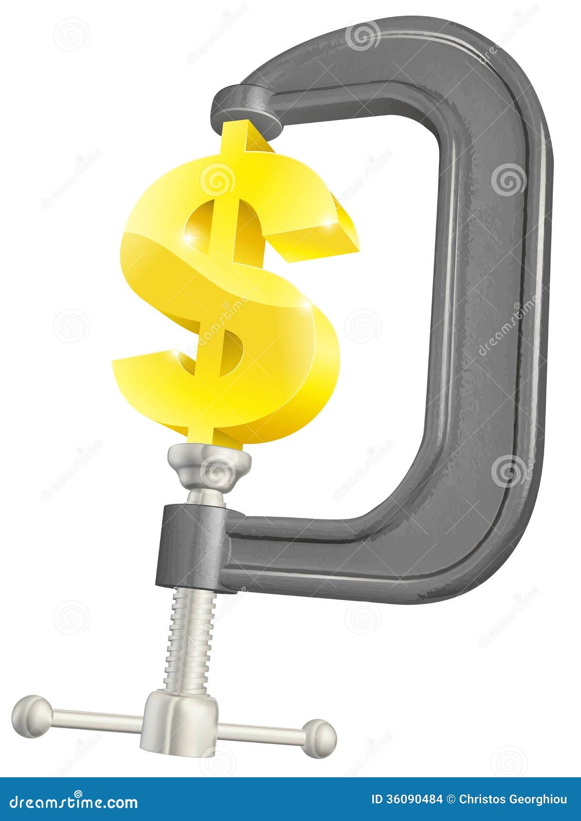 Clamp Cartoon Vector | CartoonDealer.com #6569043