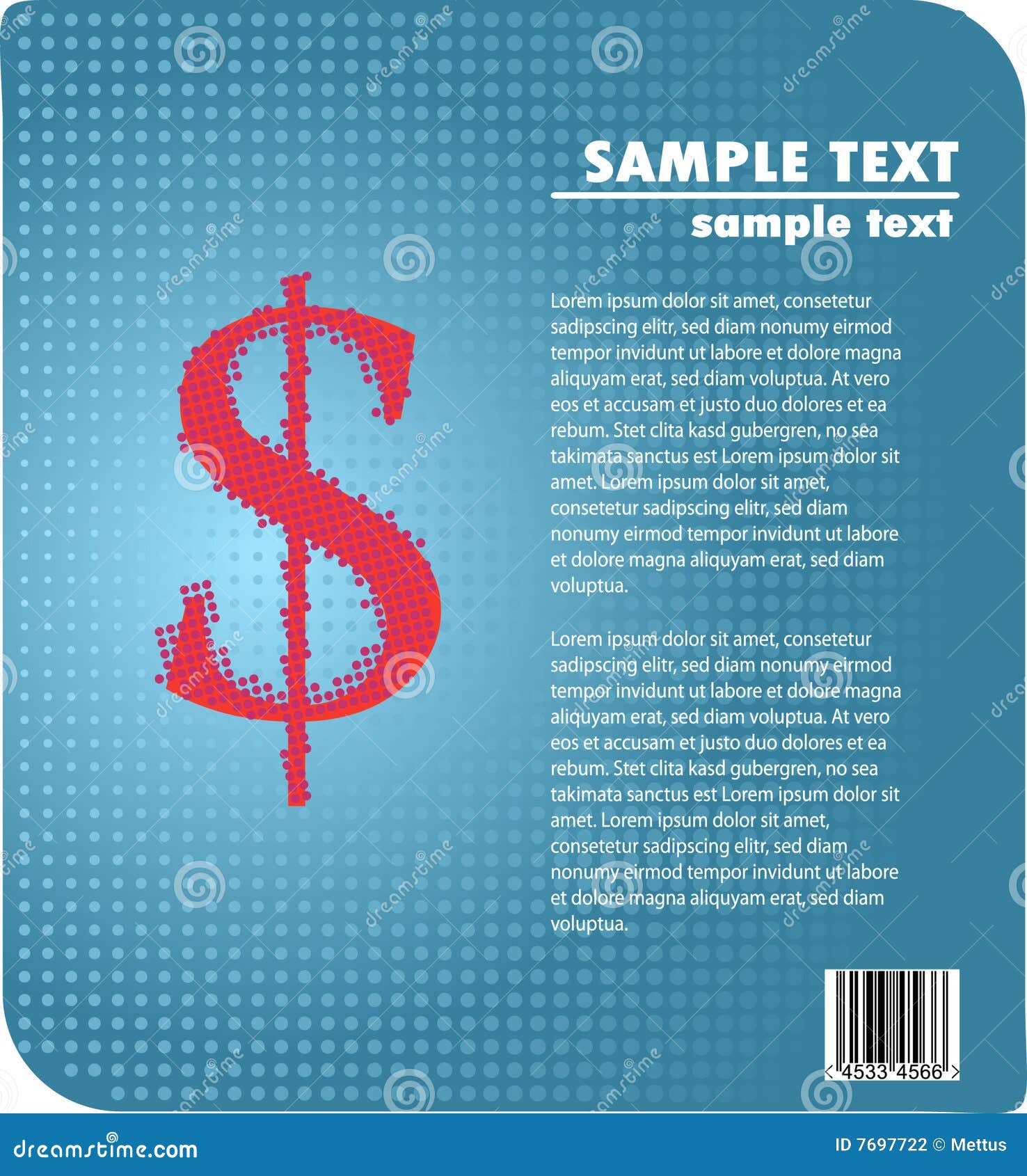 Dollar sign design stock vector. Illustration of artistic - 7697722