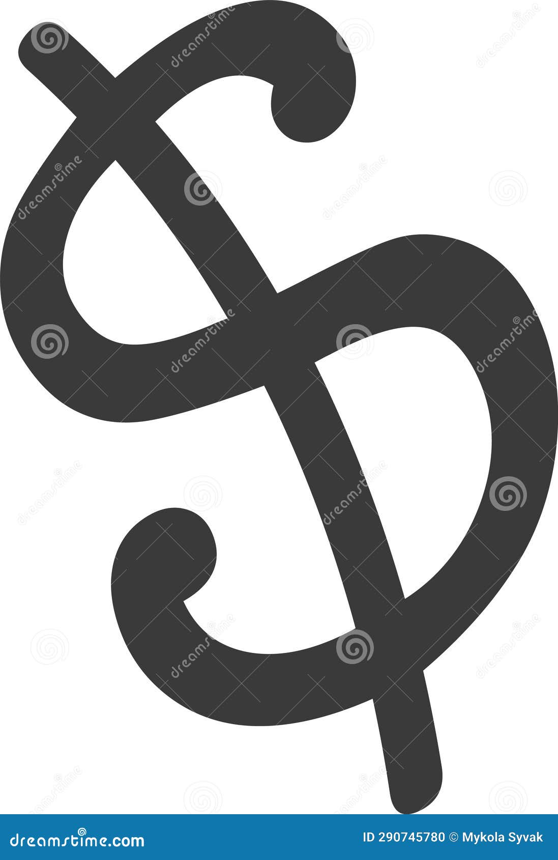 Dollar Sign Doodle stock illustration. Illustration of financial ...