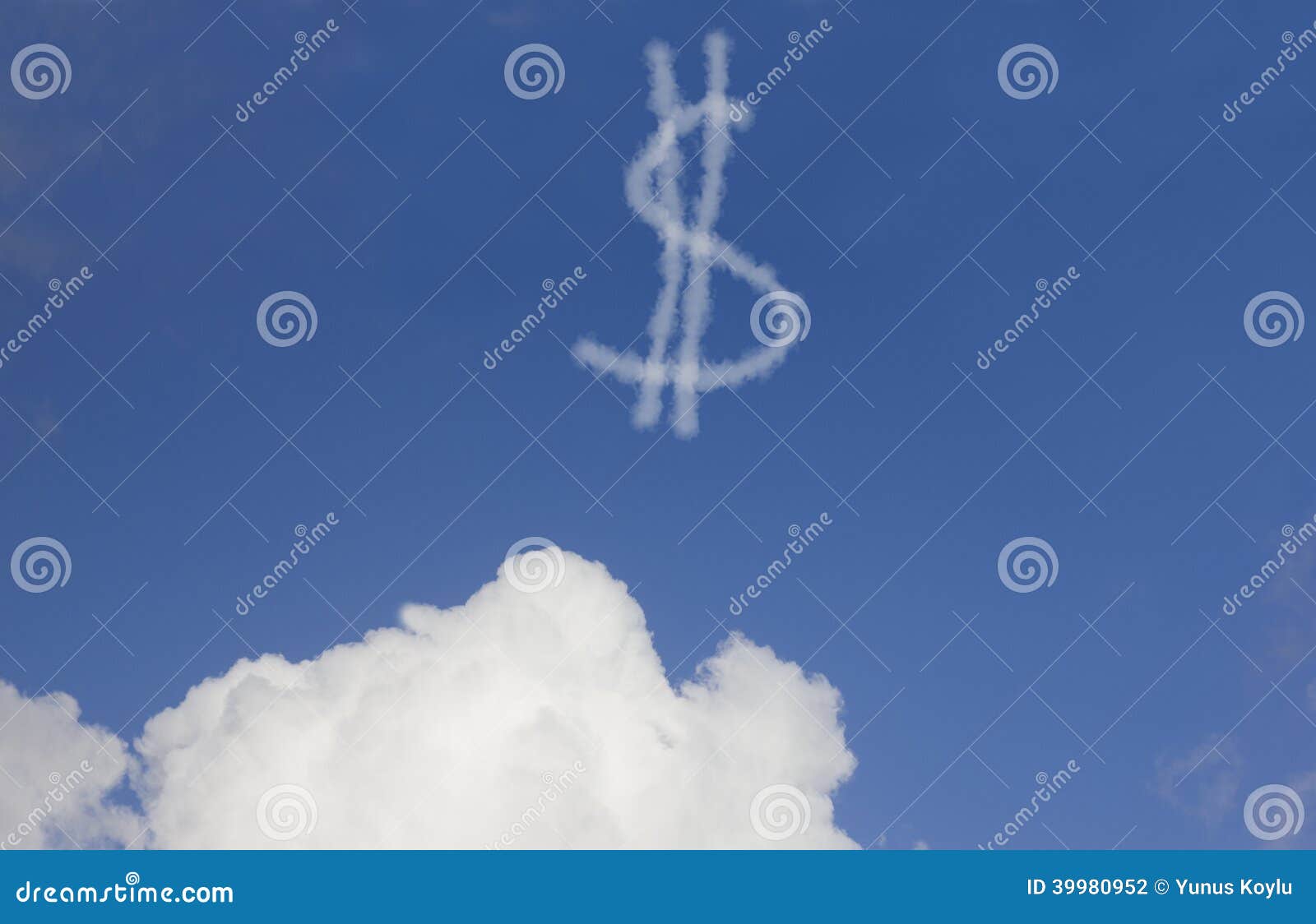 Dollar Sign stock photo. Image of salary, cloudscape - 39980952