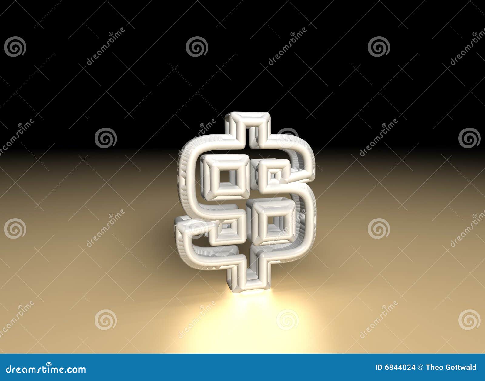 Dollar sign graphic stock illustration. Illustration of sign - 6844024