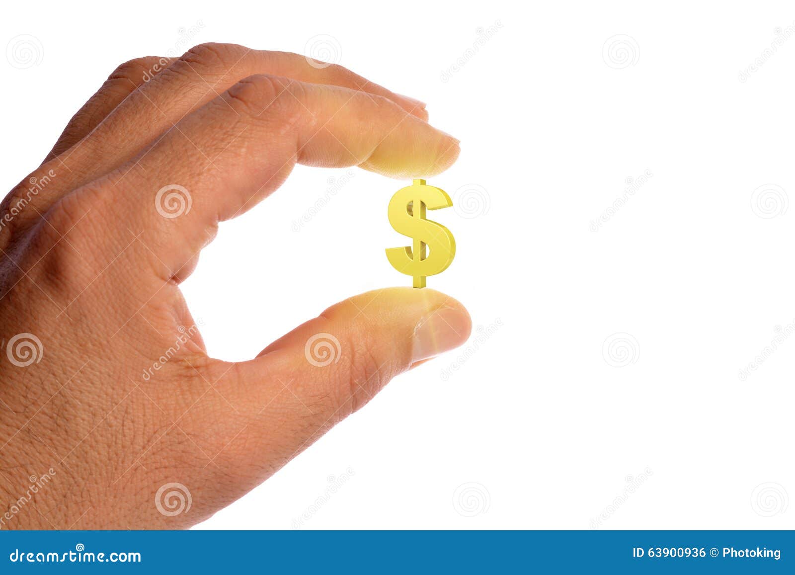 Dollar sign in hand stock photo. Image of gold, money - 63900936