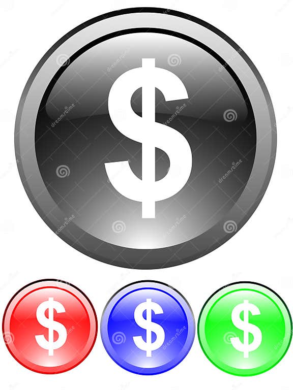 Dollar sign icon stock vector. Illustration of isolated - 13226065