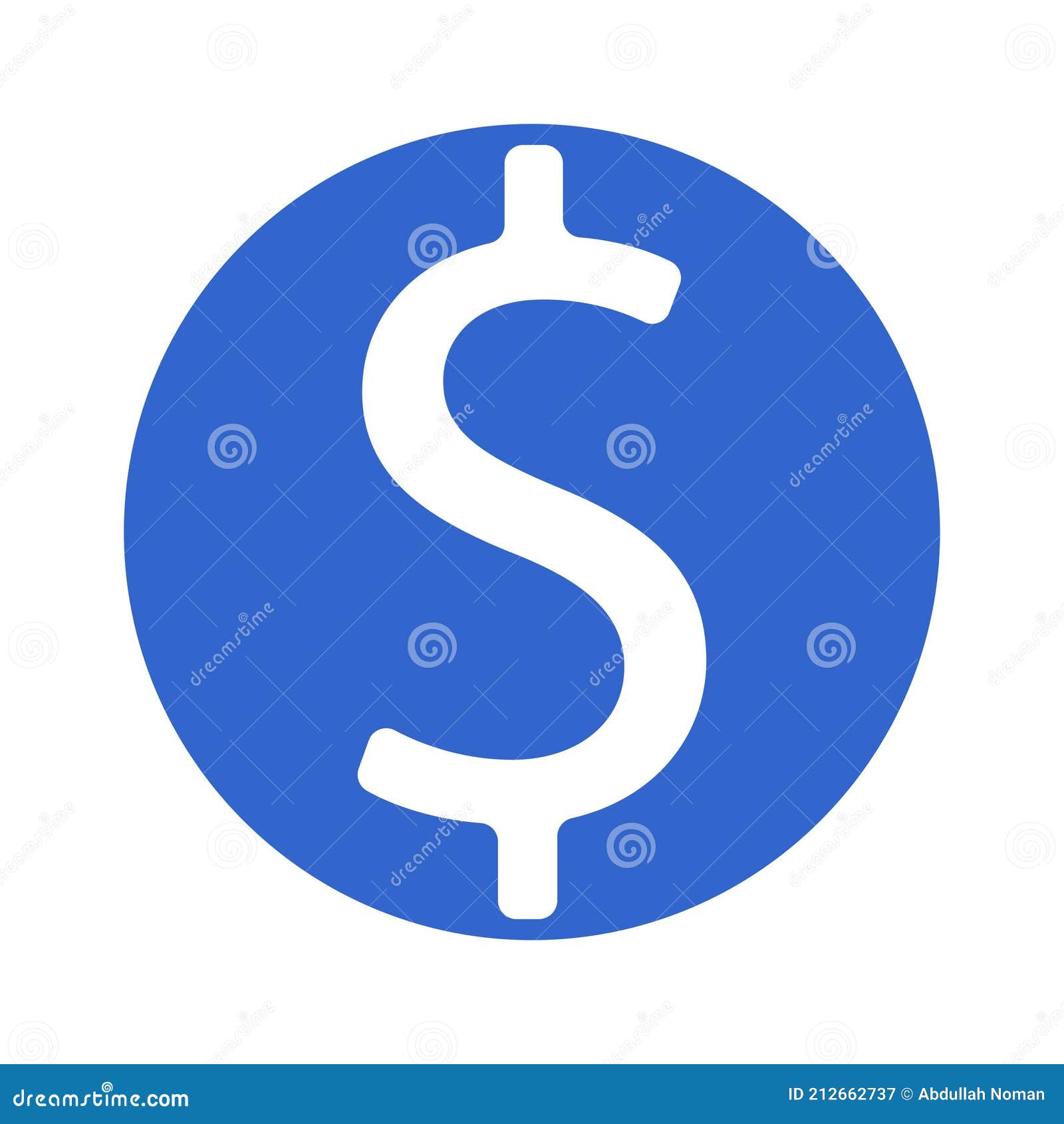 Dollar sign icon design stock vector. Illustration of icon - 212662737