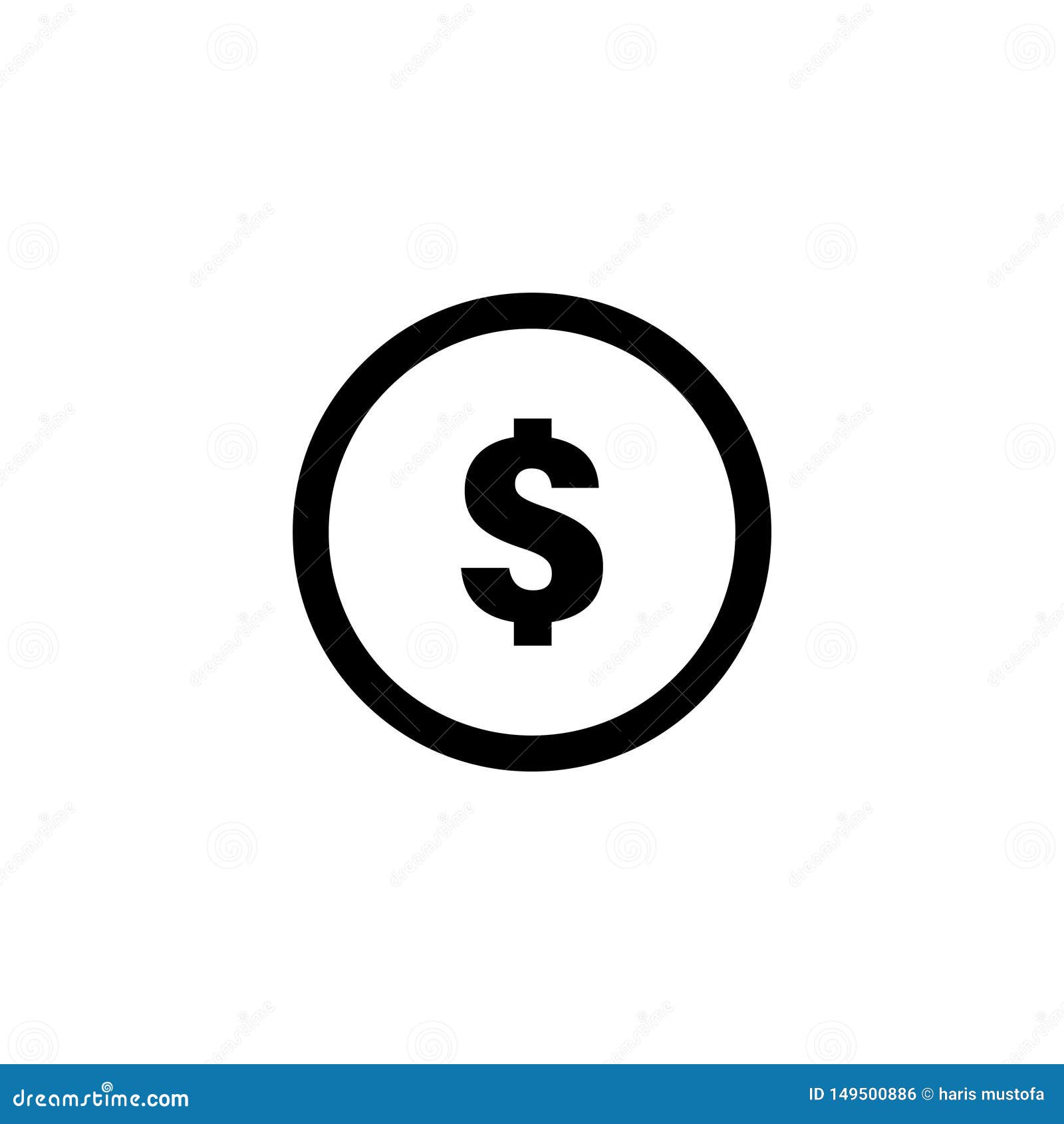 Dollar Sign Icon Graphic Design Template Illustration Stock Vector ...