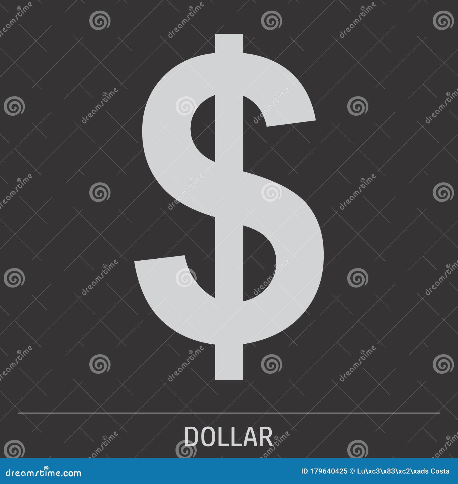 Dollar sign icon stock vector. Illustration of quality - 179640425