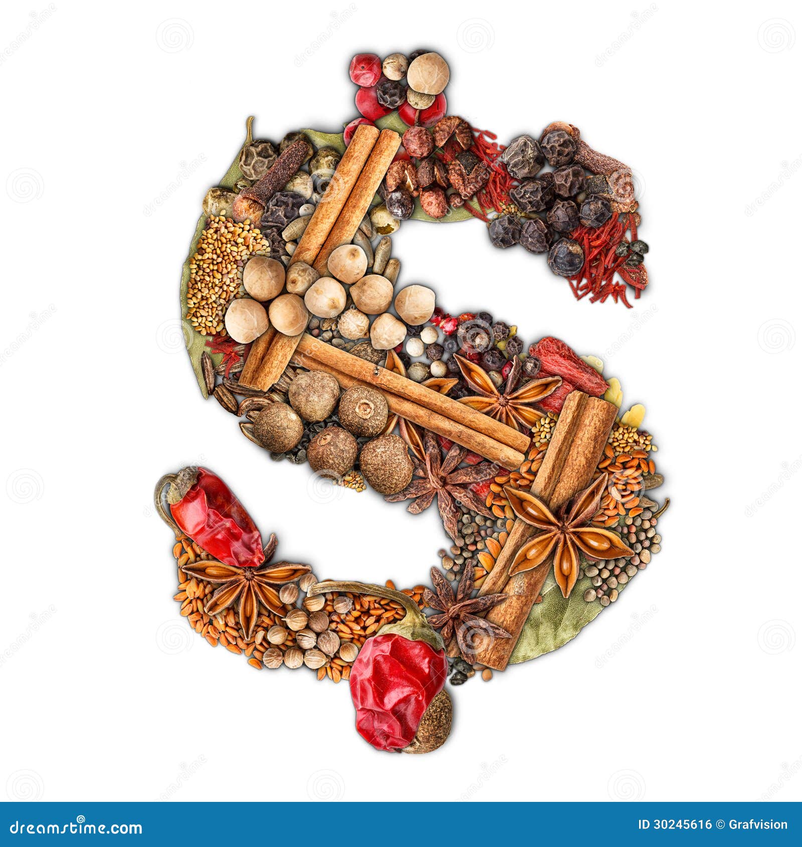 Spices number stock photo. Image of color, condiment - 30245616