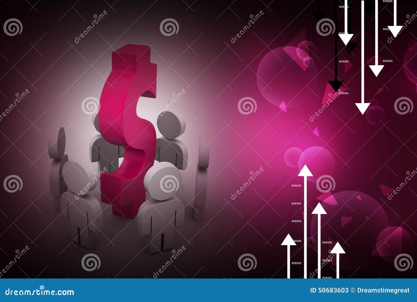 Dollar sign with man stock illustration. Illustration of icon - 50683603