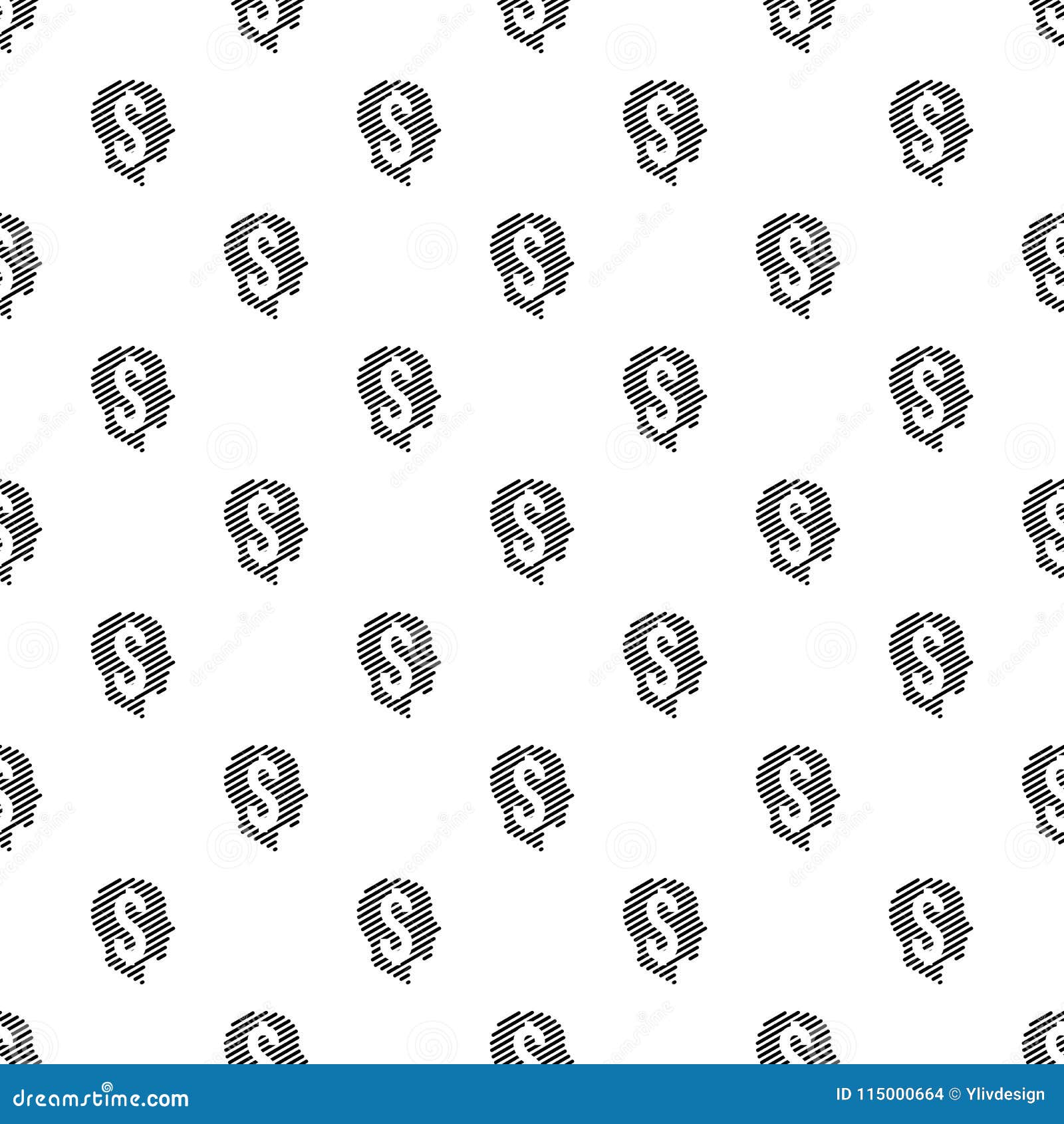 Dollar Sign Pattern Vector Seamless Stock Vector - Illustration of ...