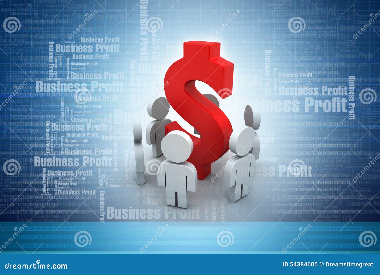 Dollar sign with people stock illustration. Illustration of figure ...