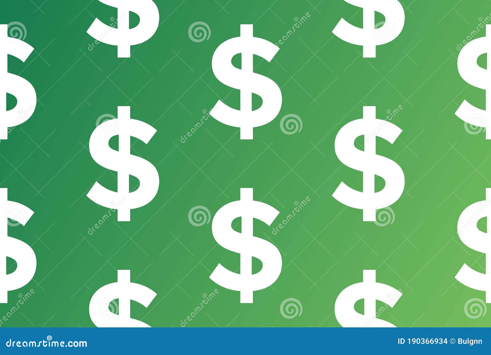 Dollar Sign Seamless Pattern Background. Template for Background ...