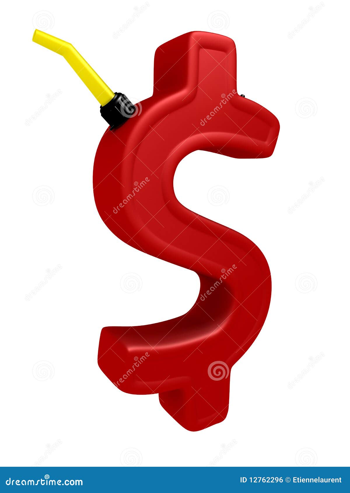 Dollar Sign Shaped Gas Can Stock Illustration Illustration Of Expensive 12762296