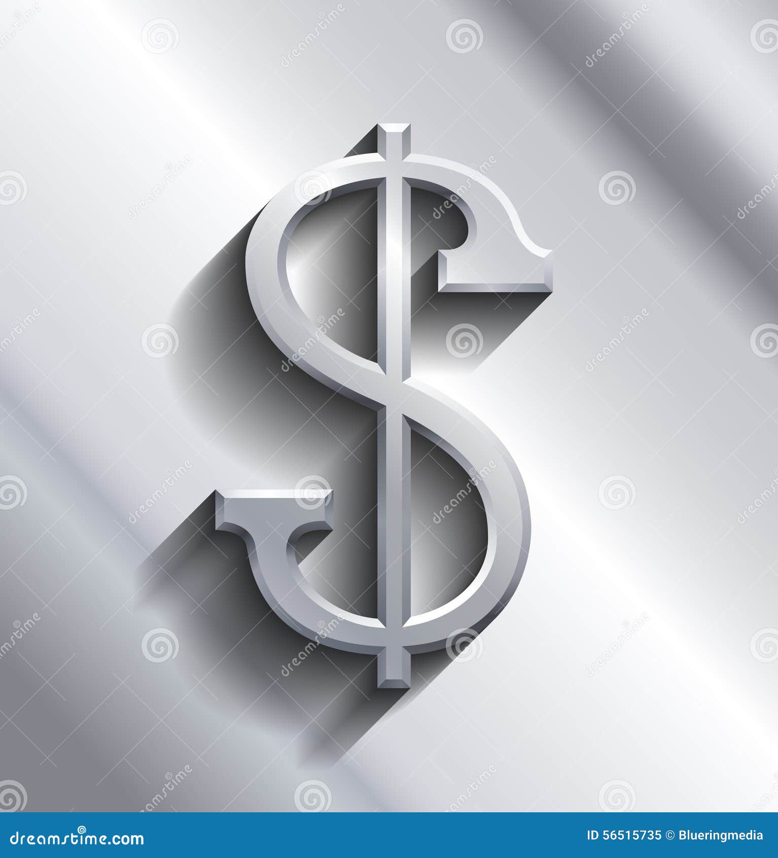Dollar sign stock vector. Illustration of money, font - 56515735