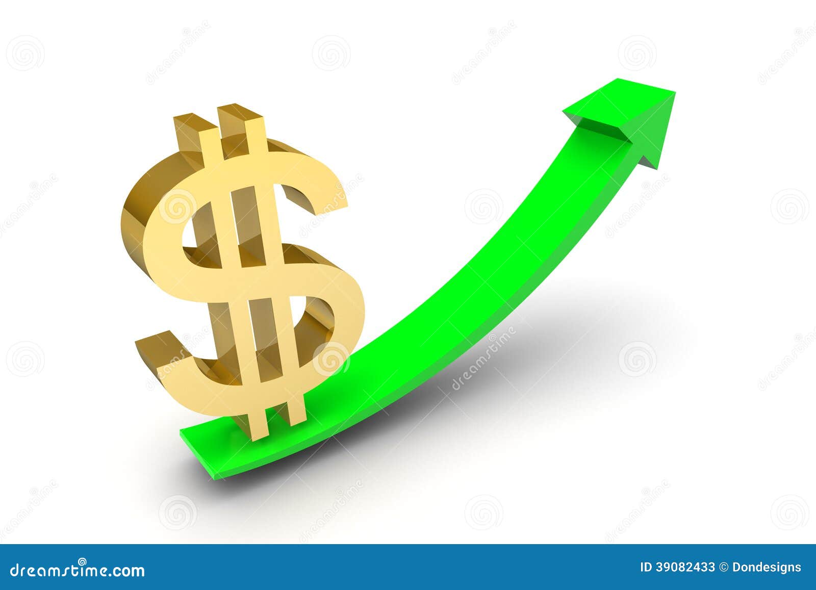 Dollar Sign Up Arrow stock illustration. Illustration of exchange ...