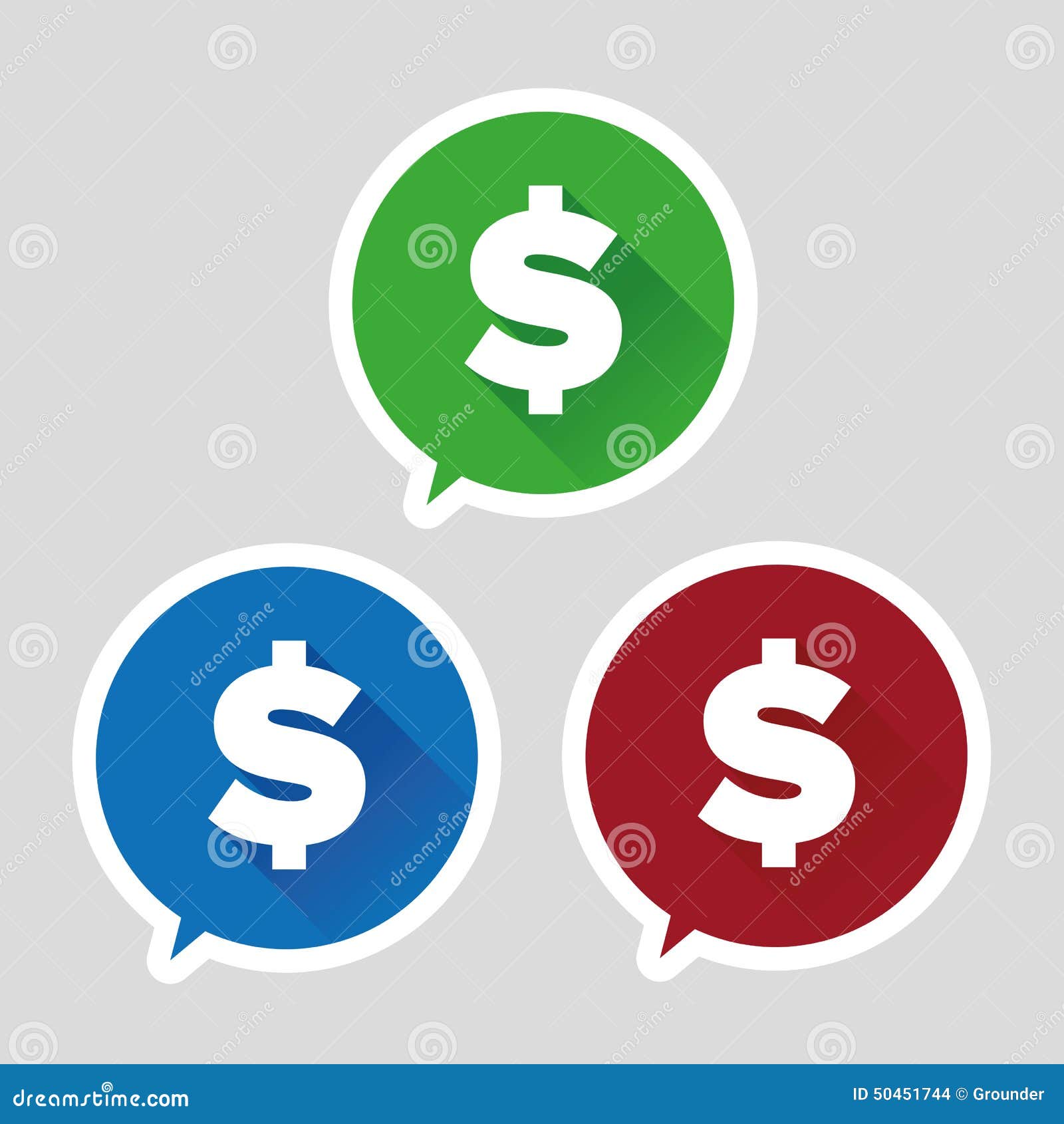 Dollar Sign - Vector Flat Design Stock Vector - Illustration of design ...