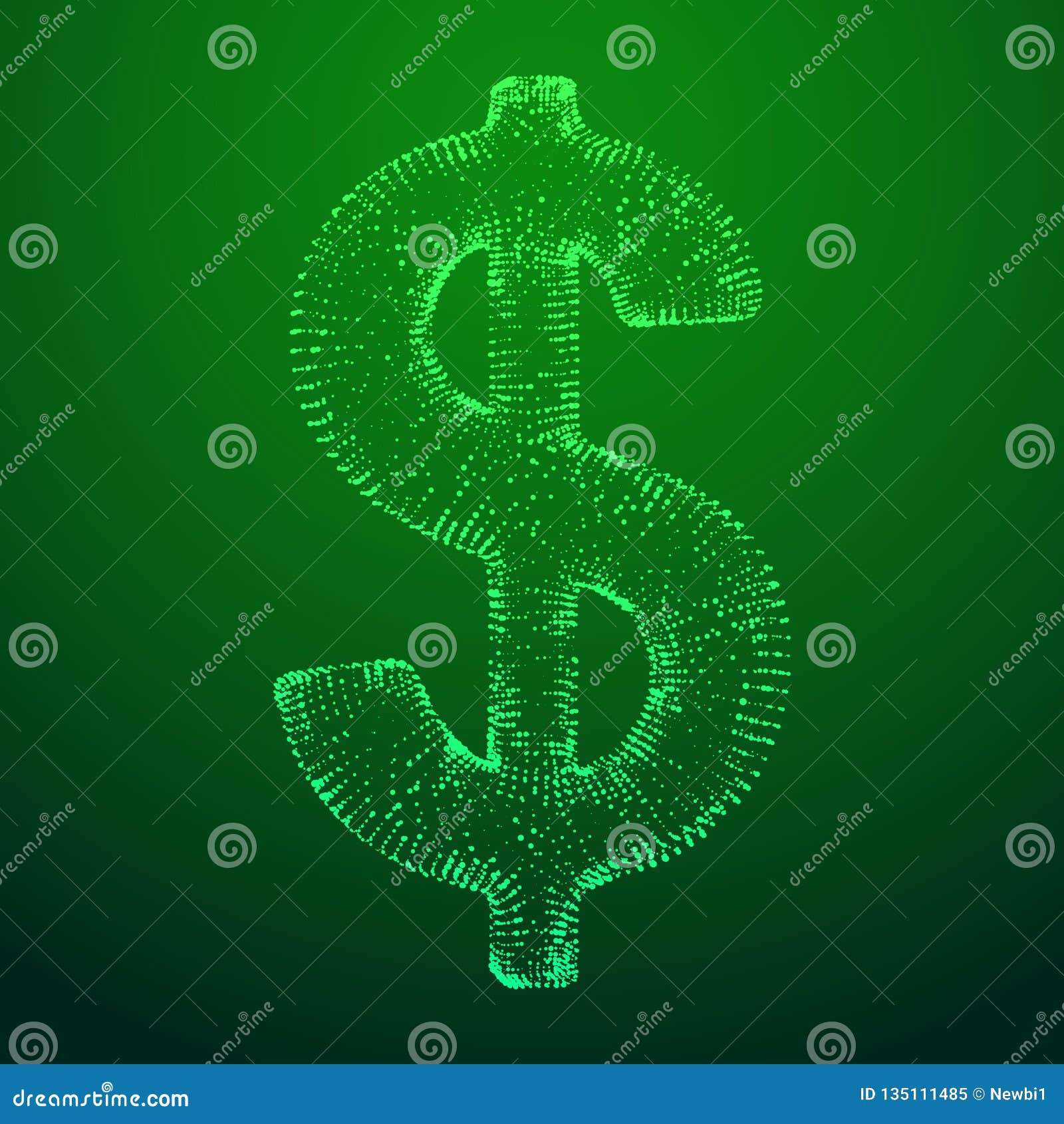 Dollar Sign Wireframe Vector Stock Vector - Illustration of mesh ...