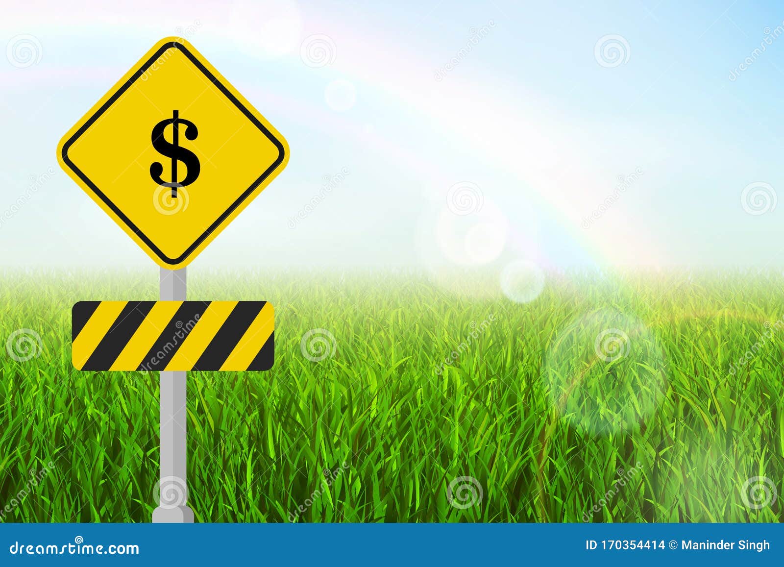 Dollar Sign. stock photo. Image of currency, road, dollar - 170354414