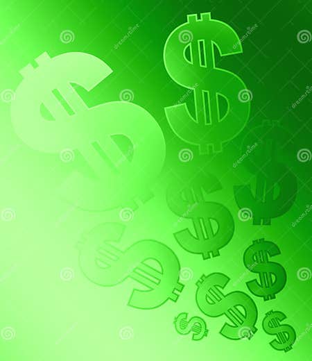 Dollar Signs Background Fading Stock Illustration - Illustration of ...