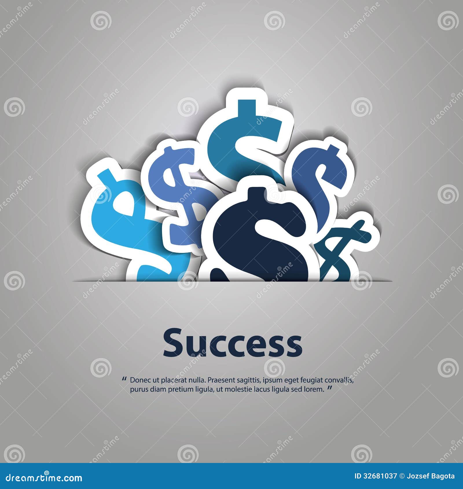 Dollar Signs Design Concept Stock Vector - Illustration of exchange ...