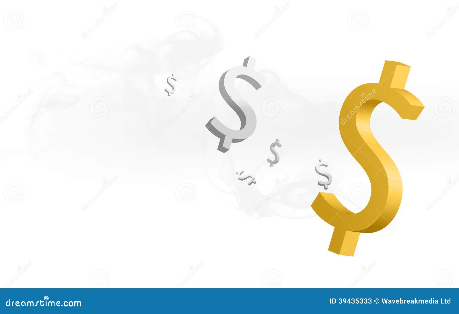Dollar Signs In Puff Of Smoke Stock Illustration - Image: 39435333