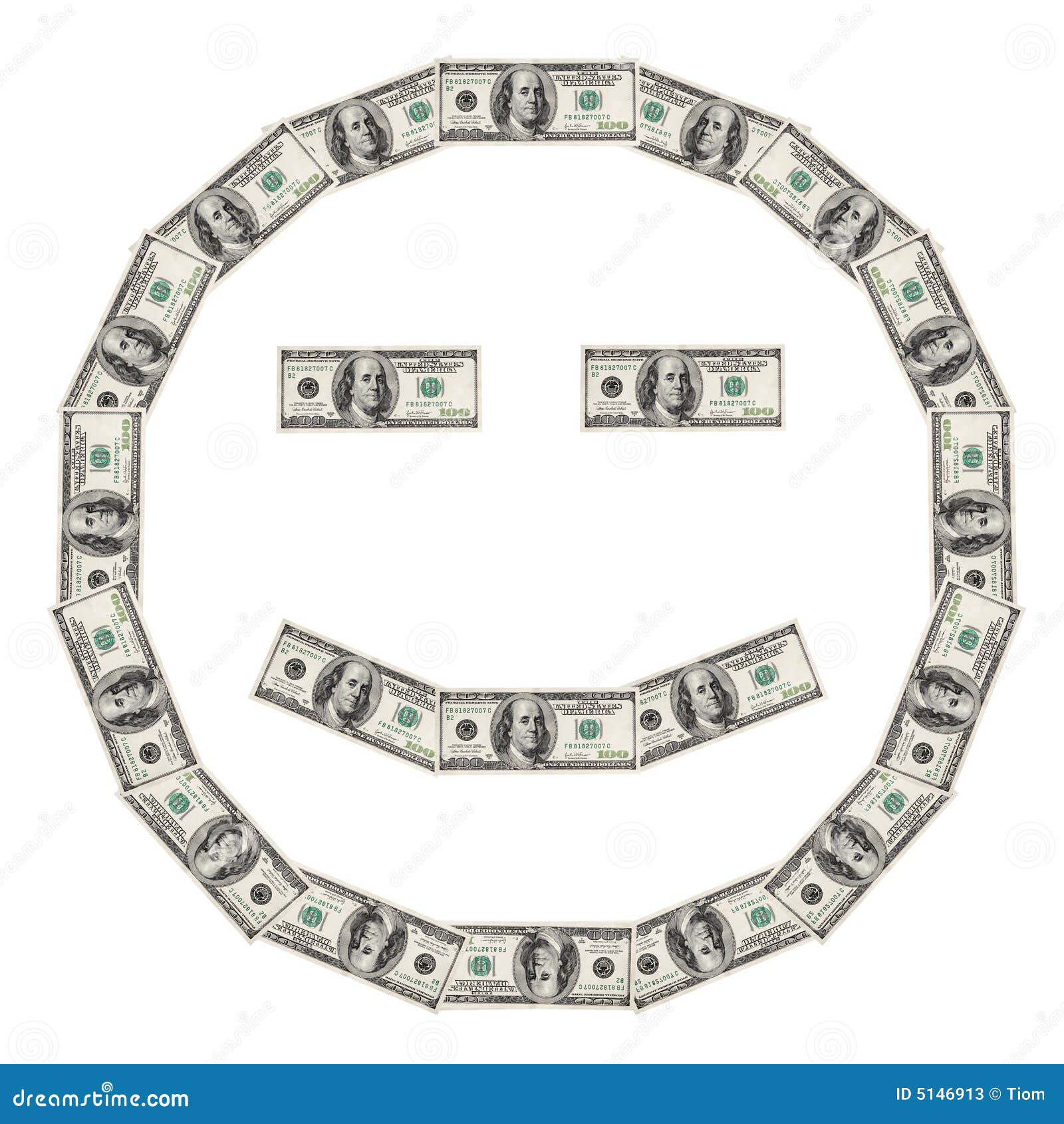 Dollar Smiley happy stock image. Image of head, smile - 5146913