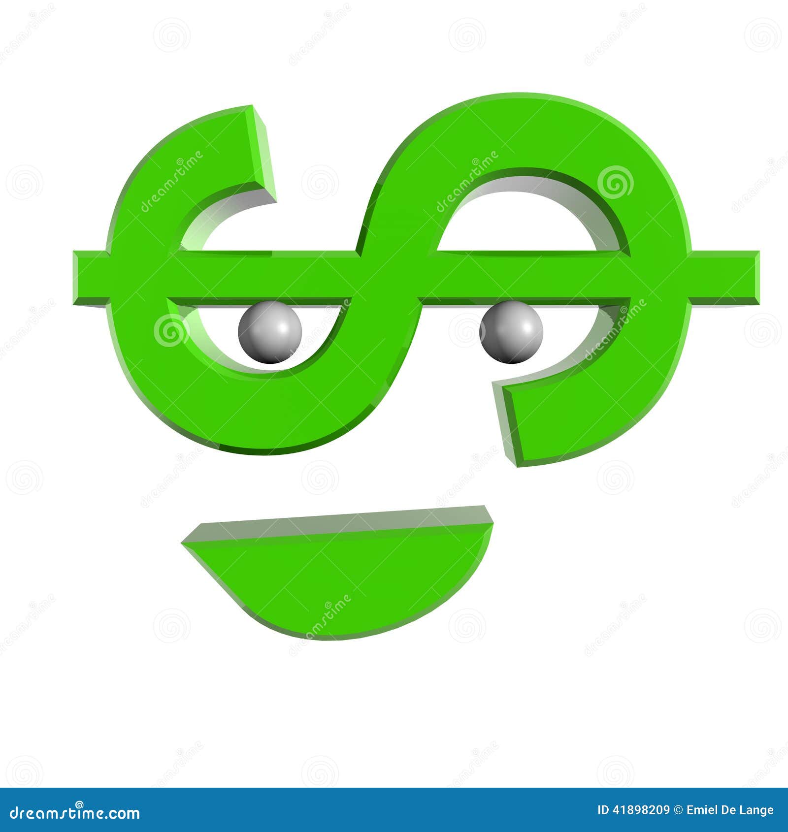 Dollar smiling face stock illustration. Illustration of financial ...