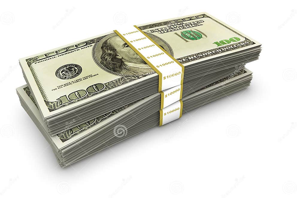 Dollar Stack stock illustration. Illustration of bundle - 11576619